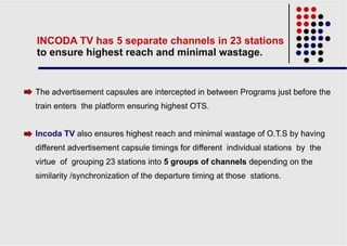 incoda tv presentation - with program synopsis | PPT