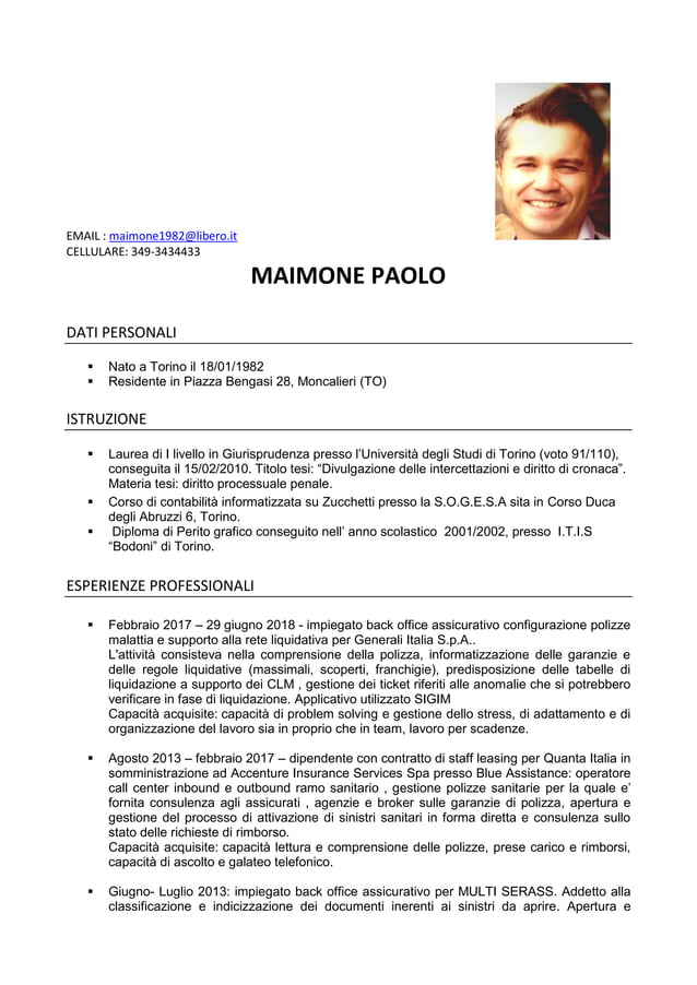 Maimone paolo cv | PDF