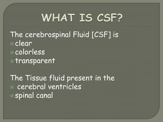 CYTOLOGY OF CSF | PPTX