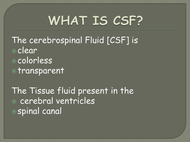 CYTOLOGY OF CSF | PPTX