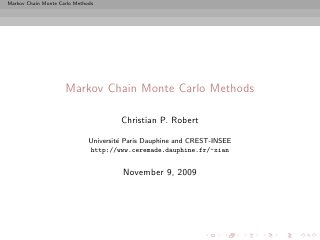 Monte Carlo Statistical Methods | PPT