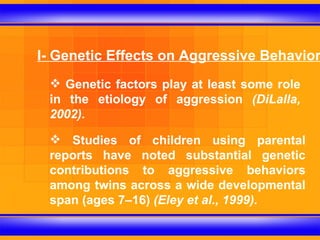 Aggressive Behavior In Children | PPT