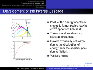 Large scale coherent structures and turbulence in quasi-2D hydrodynamic models | PPT