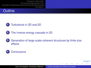 Large scale coherent structures and turbulence in quasi-2D hydrodynamic models | PPT
