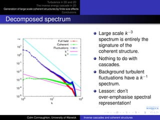 Large scale coherent structures and turbulence in quasi-2D hydrodynamic models | PPT