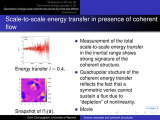 Large scale coherent structures and turbulence in quasi-2D hydrodynamic models | PPT