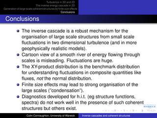 Large scale coherent structures and turbulence in quasi-2D hydrodynamic models | PPT