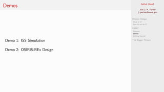 NASA GMAT: Space Mission Design for Everyone | PPT