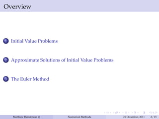 Introduction to Numerical Methods for Differential Equations | PDF ...
