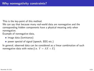 Nonnegative Matrix Factorization | PDF
