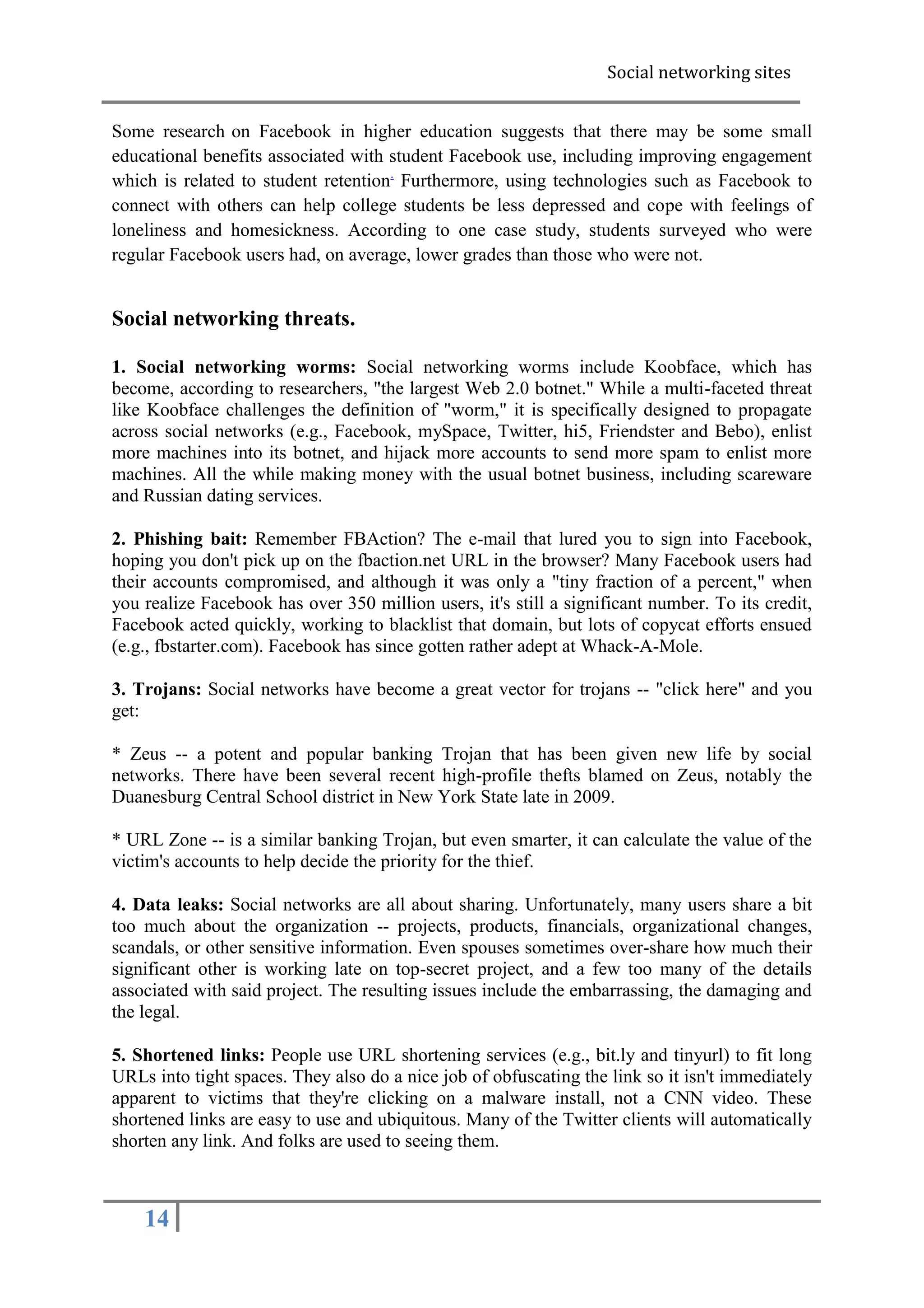 social networking | DOCX