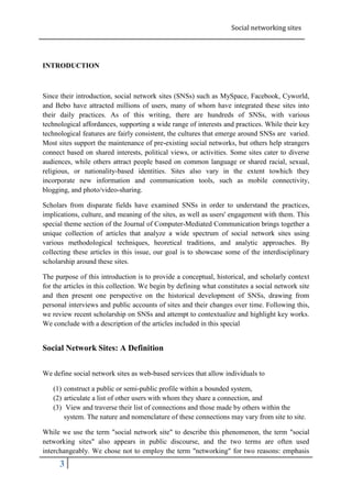 social networking | DOCX