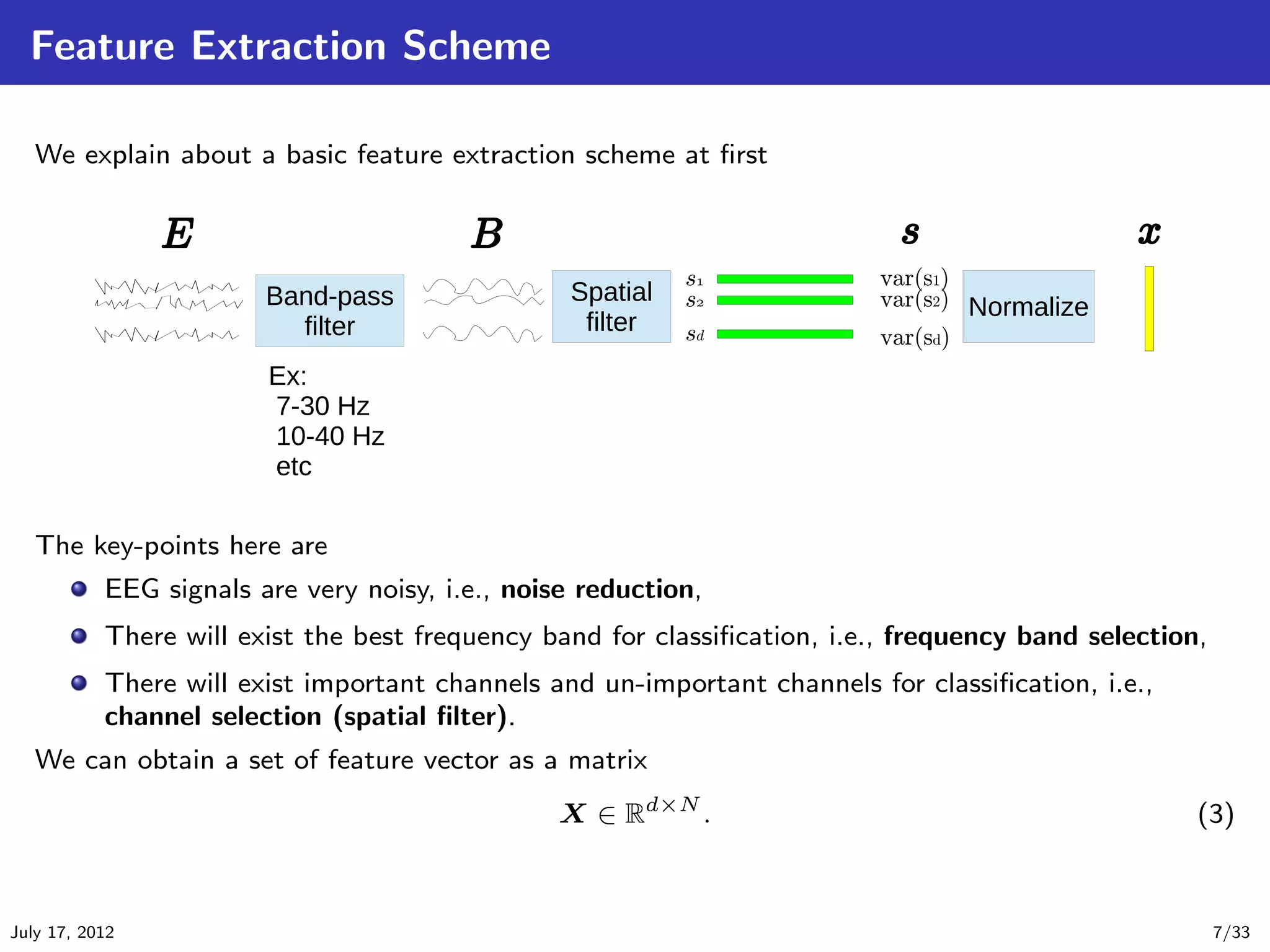 Introduction to Common Spatial Pattern Filters for EEG Motor Imagery Classification | PDF