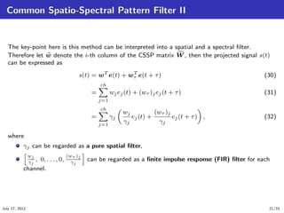 Introduction to Common Spatial Pattern Filters for EEG Motor Imagery ...