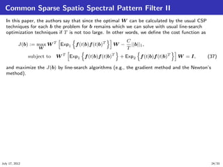 Introduction to Common Spatial Pattern Filters for EEG Motor Imagery ...