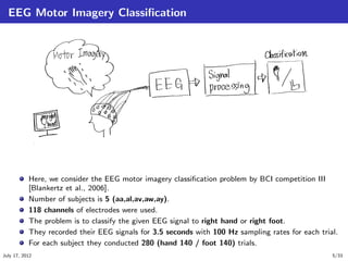 Introduction to Common Spatial Pattern Filters for EEG Motor Imagery Classification | PDF