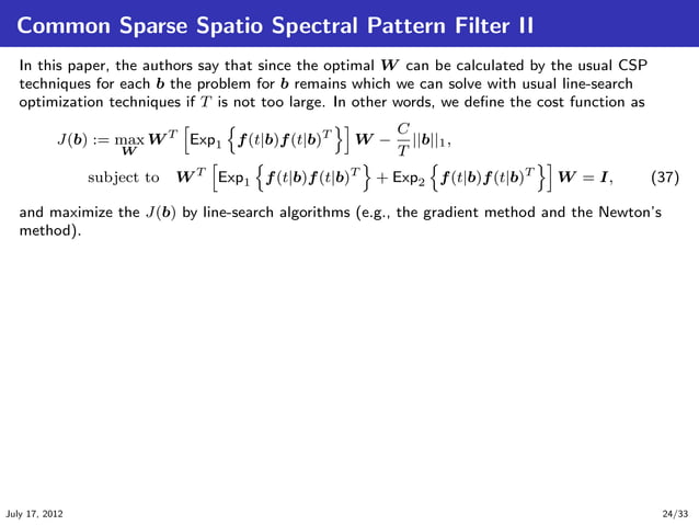 Introduction To Common Spatial Pattern Filters For Eeg Motor Imagery Classification 5045