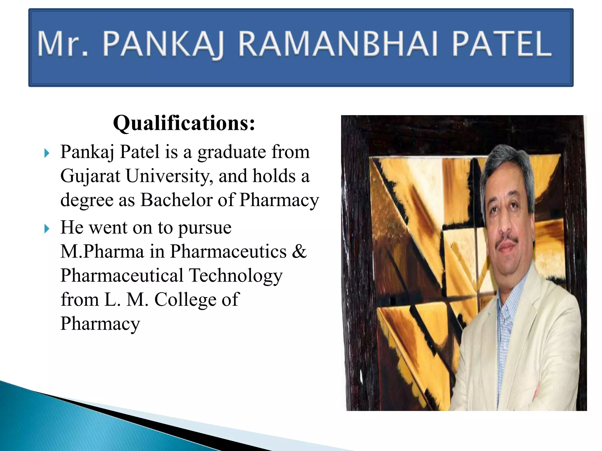 pankaj patel- cadila healthcare | PPTX