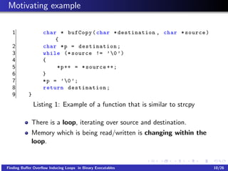 Buffer Overflow Prone Function Detection | PPT
