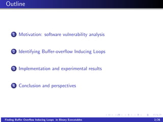 Buffer Overflow Prone Function Detection | PPT