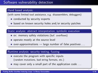 Buffer Overflow Prone Function Detection | PPT