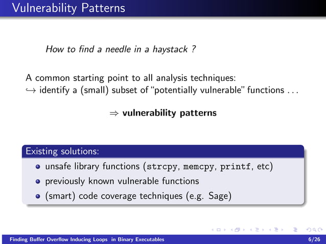 Buffer Overflow Prone Function Detection Ppt