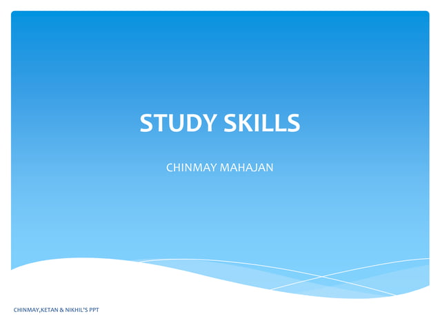 Study Skills | PPT