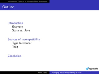 Managing Binary Compatibility in Scala (Scala Days 2011) | PPT