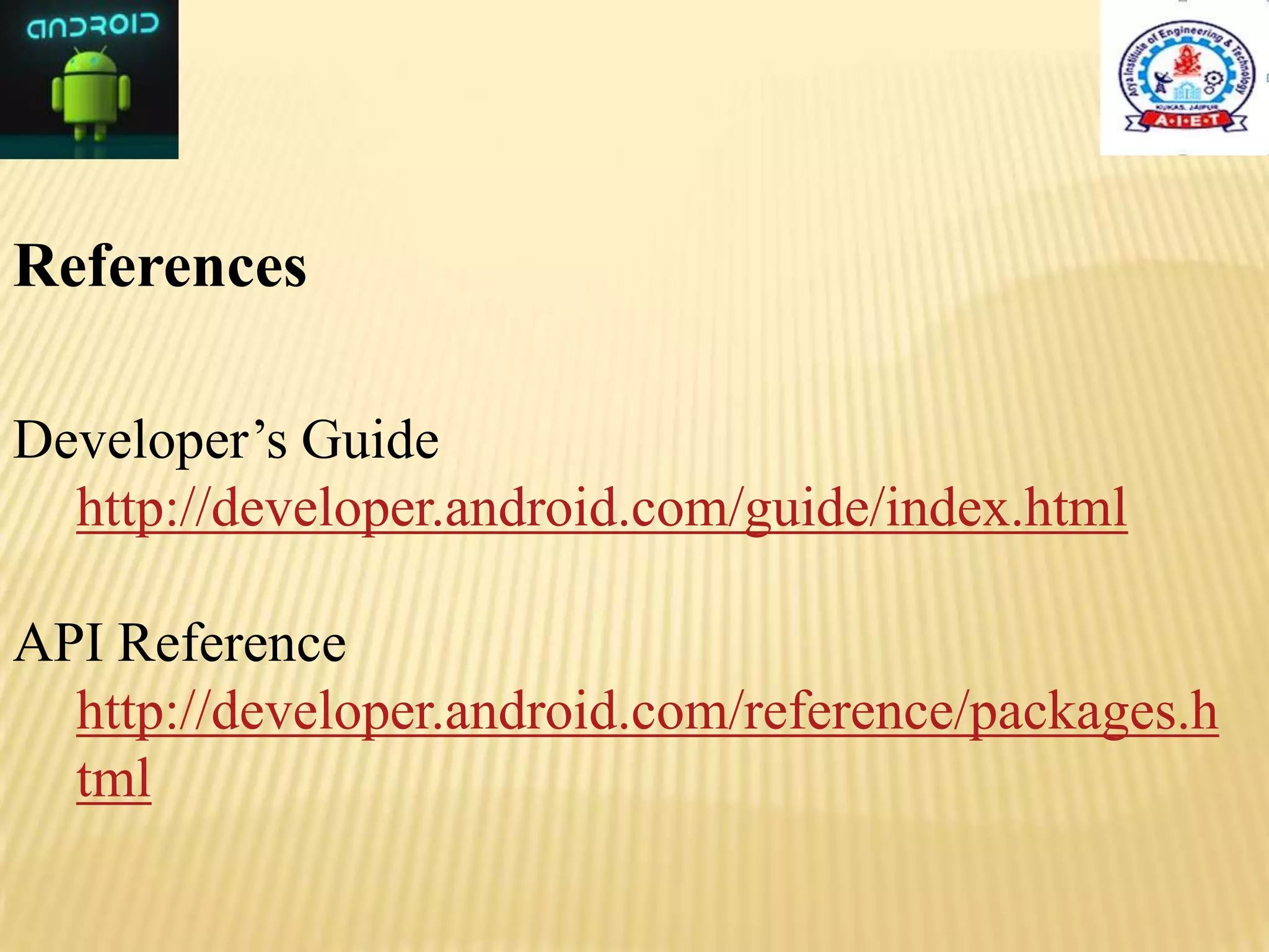 PPT on Android Applications | PPTX
