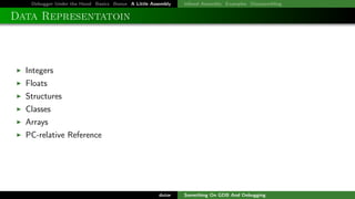 Debugger Principle Overview & GDB Tricks | PPT