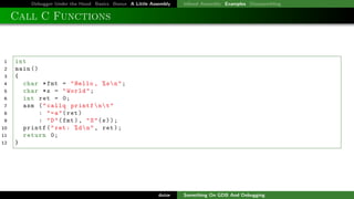 Debugger Principle Overview & GDB Tricks | PPT
