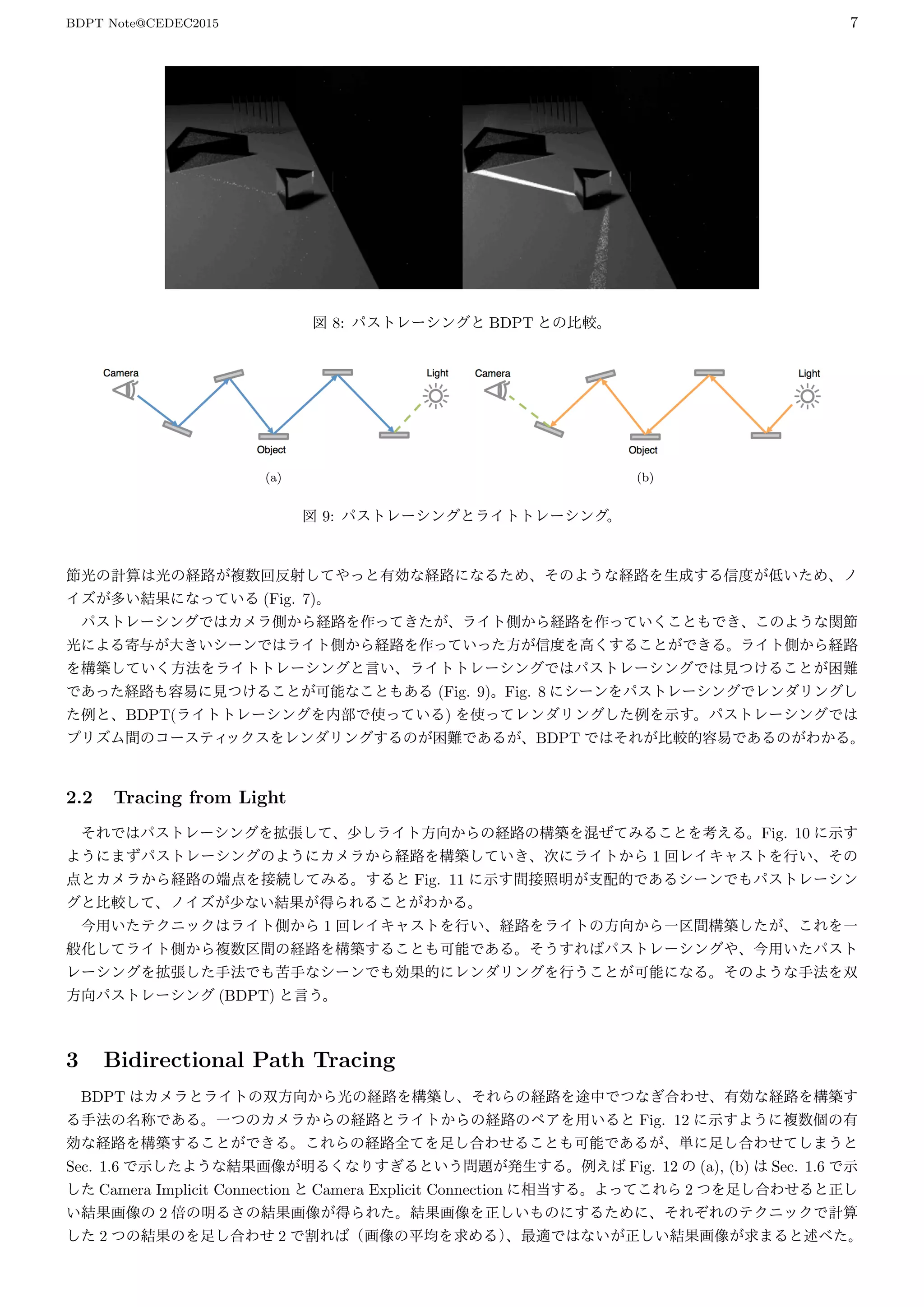 Introduction to Bidirectional Path Tracing (BDPT) & Implementation using OpenCL追加資料 (CEDEC 2015 ...