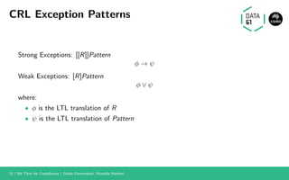 No Time for Compliance | PPT