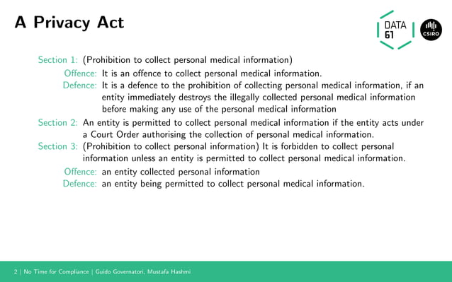 No Time for Compliance | PPT