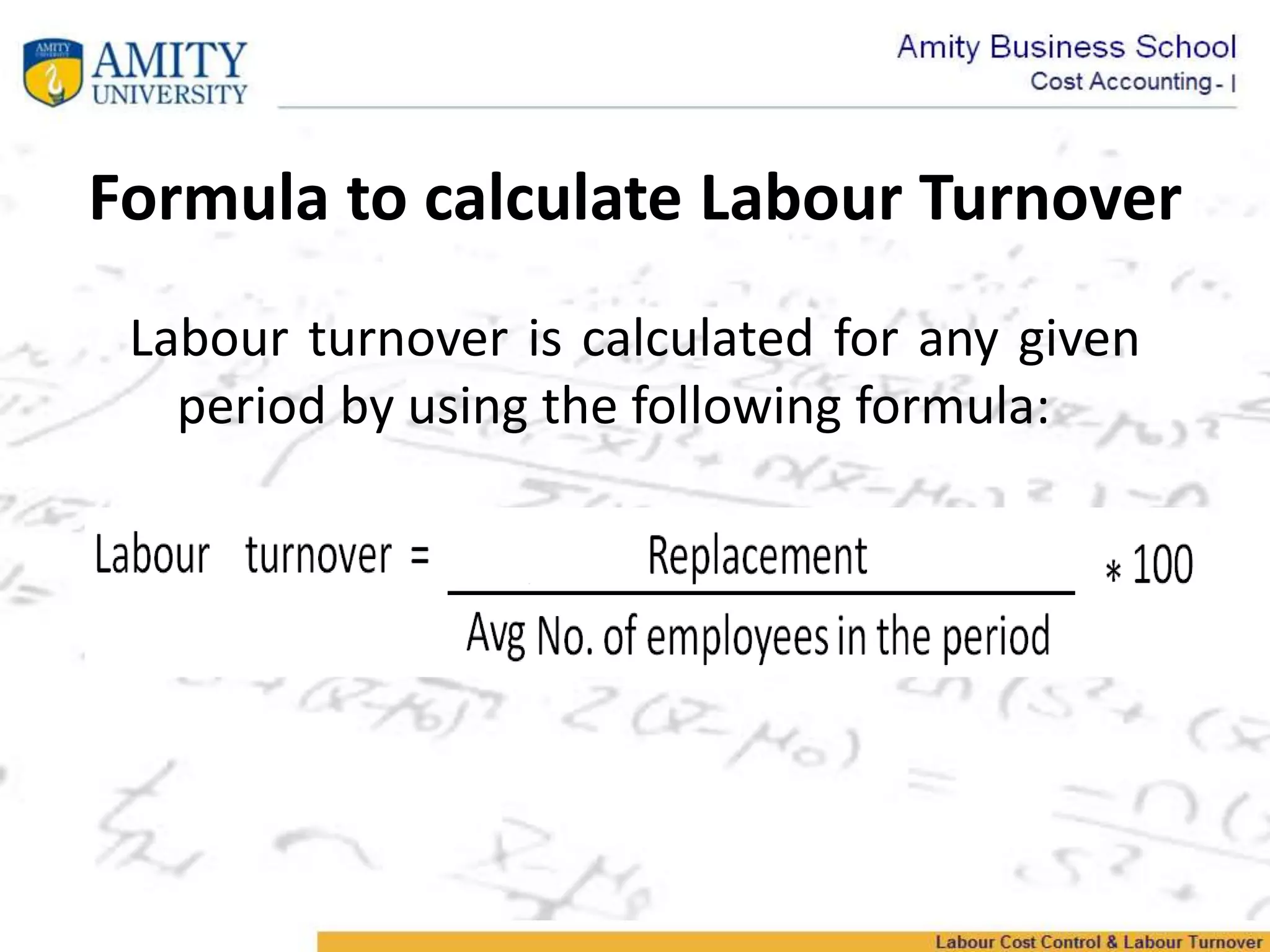 Labour turnover, Labour Cost | PPTX