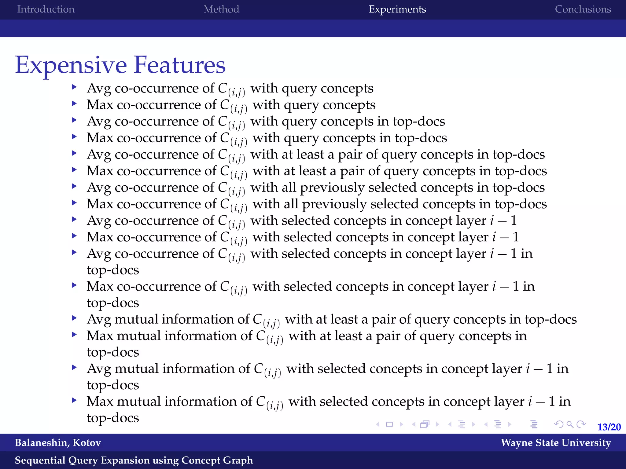 Sequential Query Expansion using Concept Graph | PDF