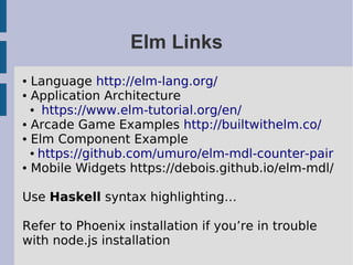 Elm & Elixir: Functional Programming and Web | PPT