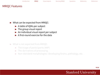 FMRIPREP & MRIQC Focus: MRIQC | PPT
