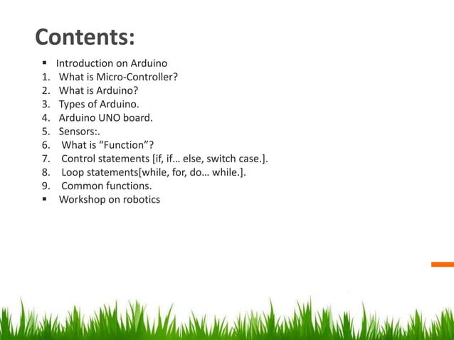 Introduction To Arduino And Robotics Pptx Computer Peripherals Computing