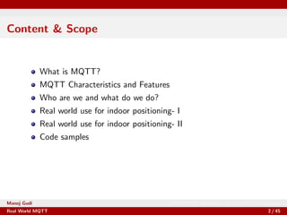 Real World Applications of MQTT | PDF | Computer Networking | Computing