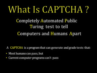 Captcha | PPT