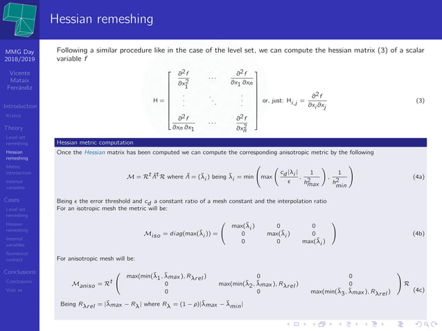 Application cases of MMG library in the Kratos Multiphysics (AKA Kratos ...