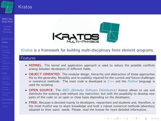 Application cases of MMG library in the Kratos Multiphysics (AKA Kratos ...