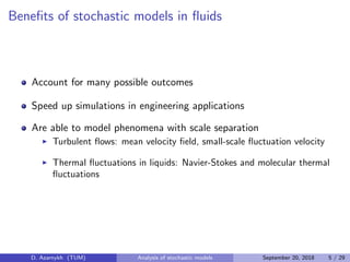 Analysis of stochastic models in fluids by simulations | PPT