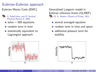 Analysis of stochastic models in fluids by simulations | PPT