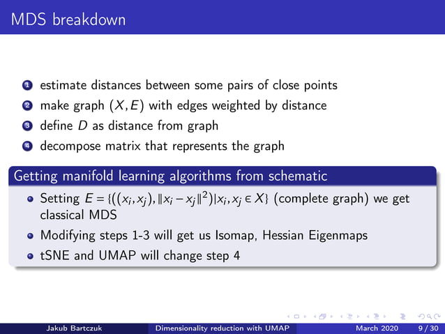 Dimensionality reduction with UMAP | PDF