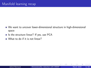 Dimensionality reduction with UMAP | PDF