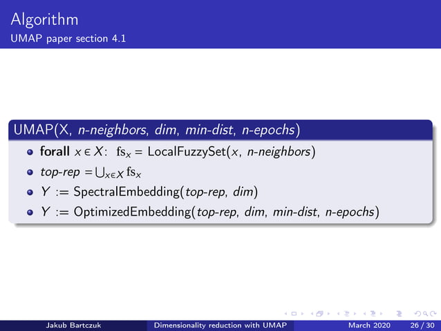 Dimensionality reduction with UMAP | PDF