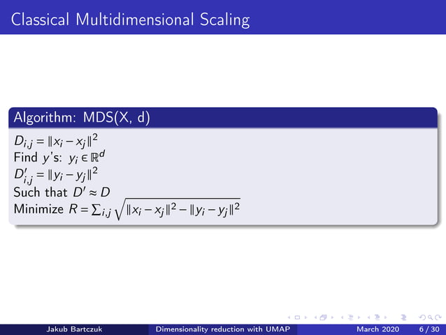 Dimensionality reduction with UMAP | PDF