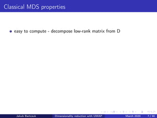 Dimensionality reduction with UMAP | PDF
